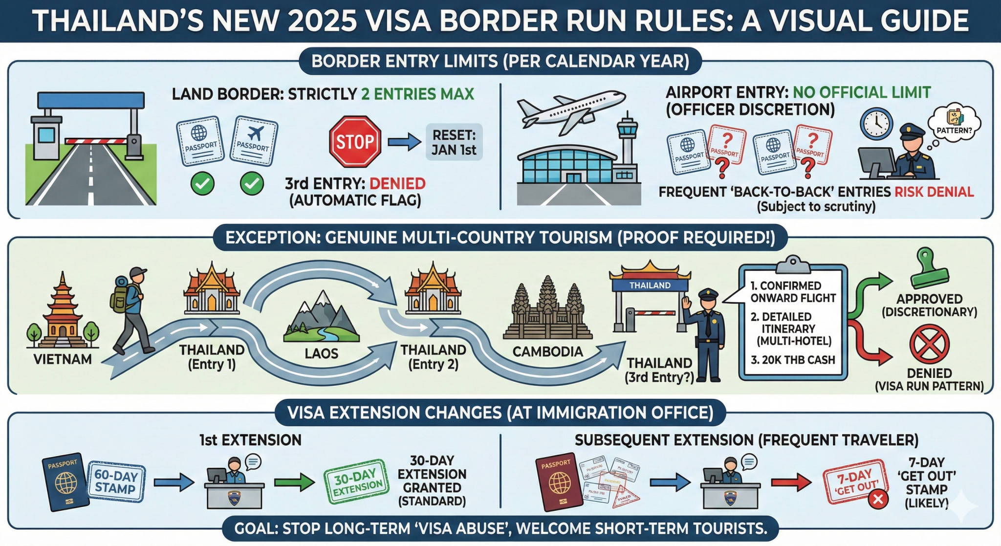 2025 New Rules on Border Runs Limits in Thailand - ThaiLawOnline