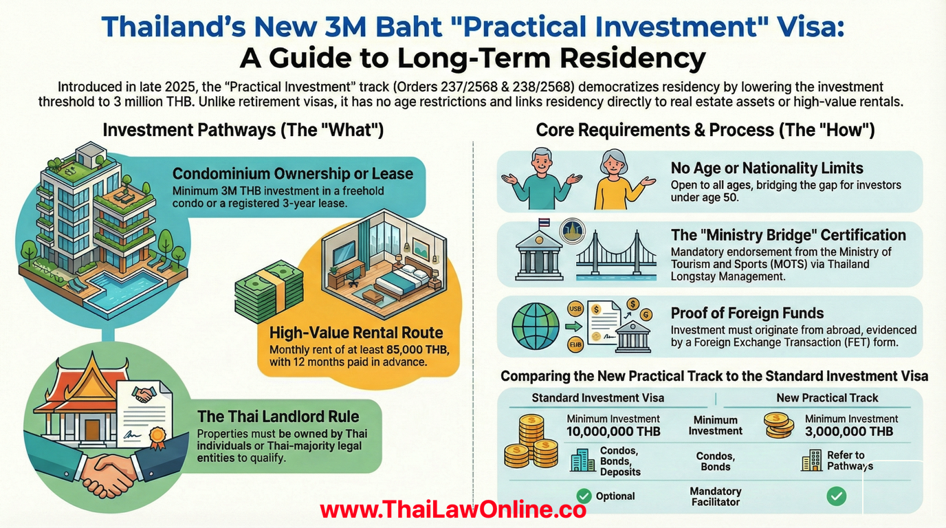 Property Investment Visa Thailand (3M THB) - ThaiLawOnline